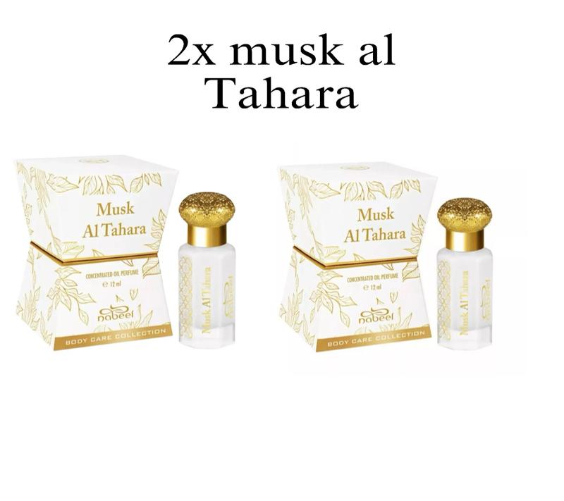 2 x Musk Al Tahara Nabeel 12mL Pure Clean Scent Concentrated Oil Perfume