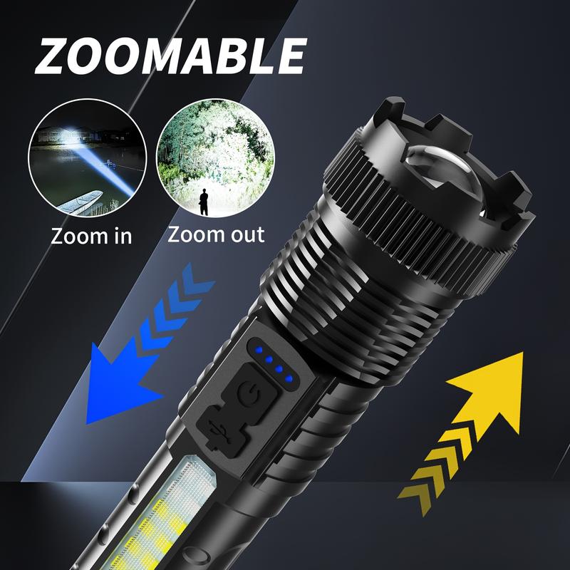 6-IN-1 ZOOM FLASHLIGHT! 200m BEAM & USB-C FAST CHARGE | 3 MAIN MODES ...