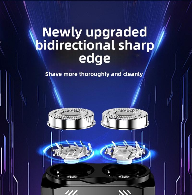 S11 Mini Electric Shaver for Men Precision Magnetic Dual-Blade Razor ...