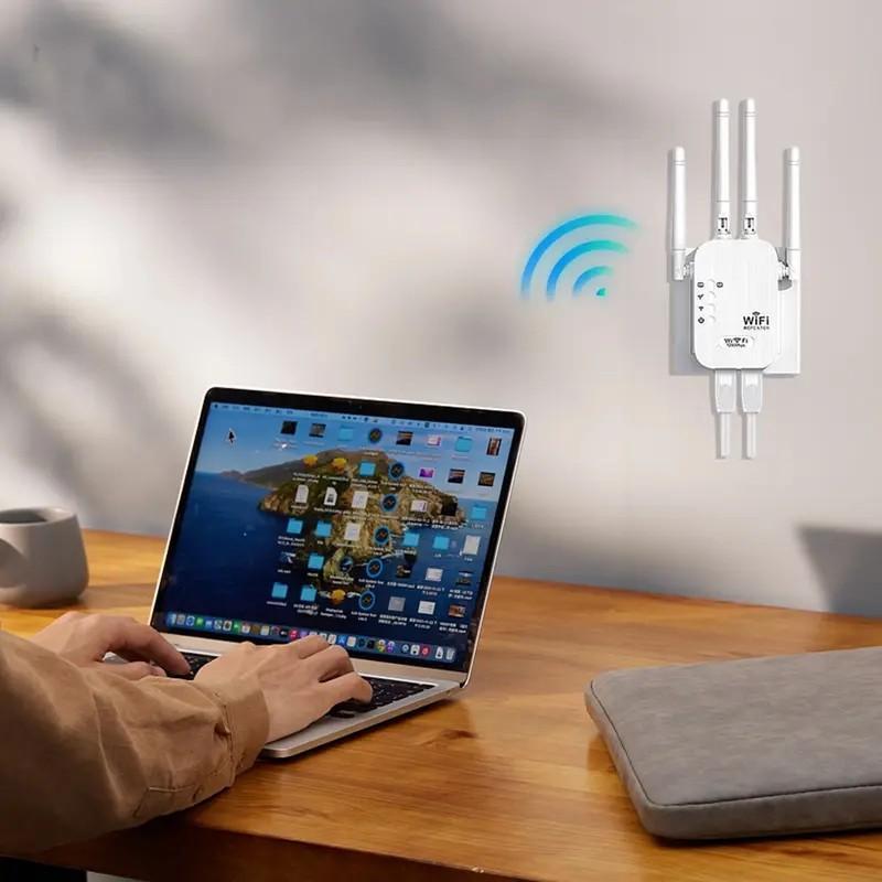 WiFi Extender 2025, 1200Mbps Dual Band (5GHz/2.4GHz) Signal Booster ...