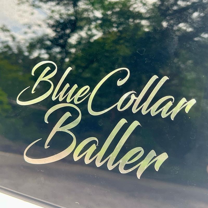 Blue Collar Baller Window Decal - Available in Multiple Colors and ...