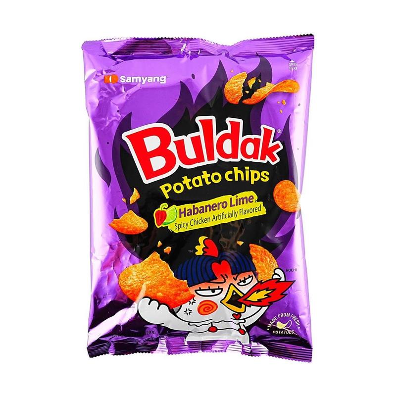 SAMYANG Buldak Hot Chicken Flavor Chips - Spicy Havana Chili Lime 120g ...