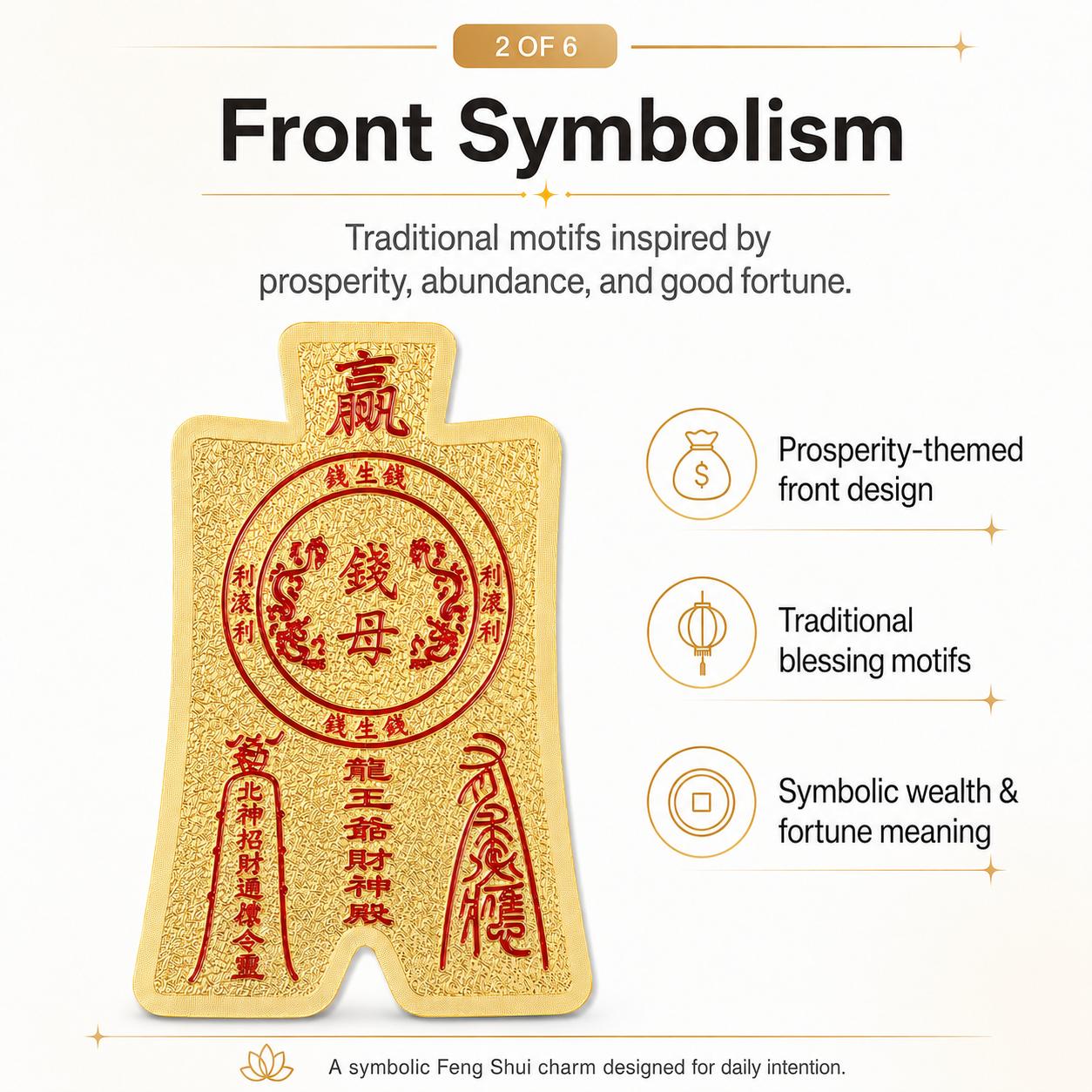 Lucky "FA" Manifestation Card - Eastern Feng Shui Amulet for Positive ...