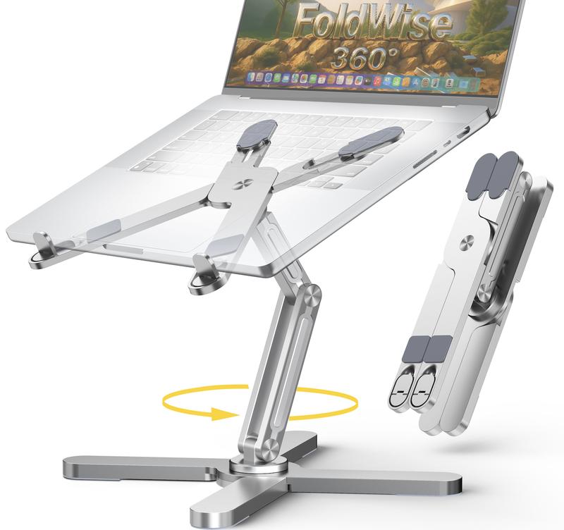 FoldWise X Premium Laptop Stand for Desk - 100% Aluminum, Portable ...
