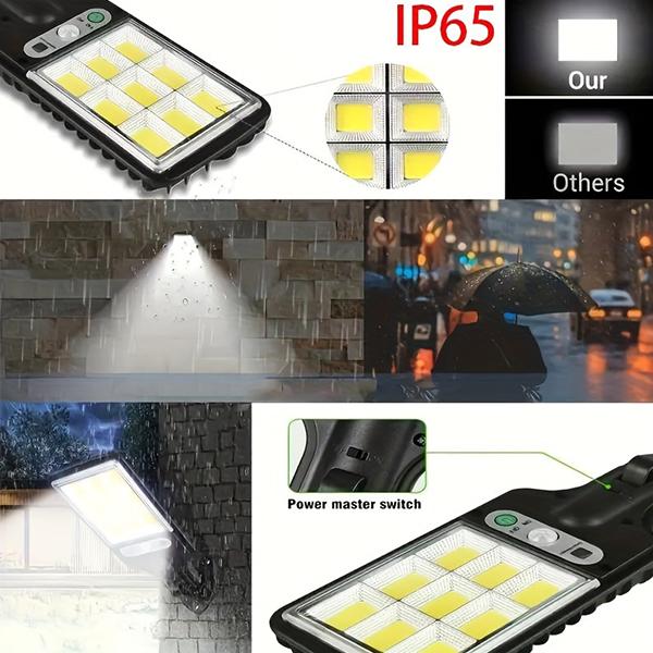 Solar Outdoor Motion Sensor Lights - 108 COB LED, 3 Mode IP65 ...