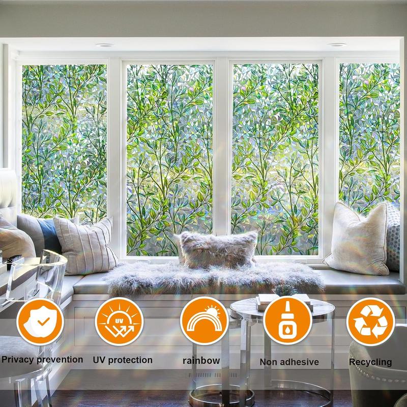 Window Privacy Film Stain Glass Window Film Rainbow Window Film Window ...