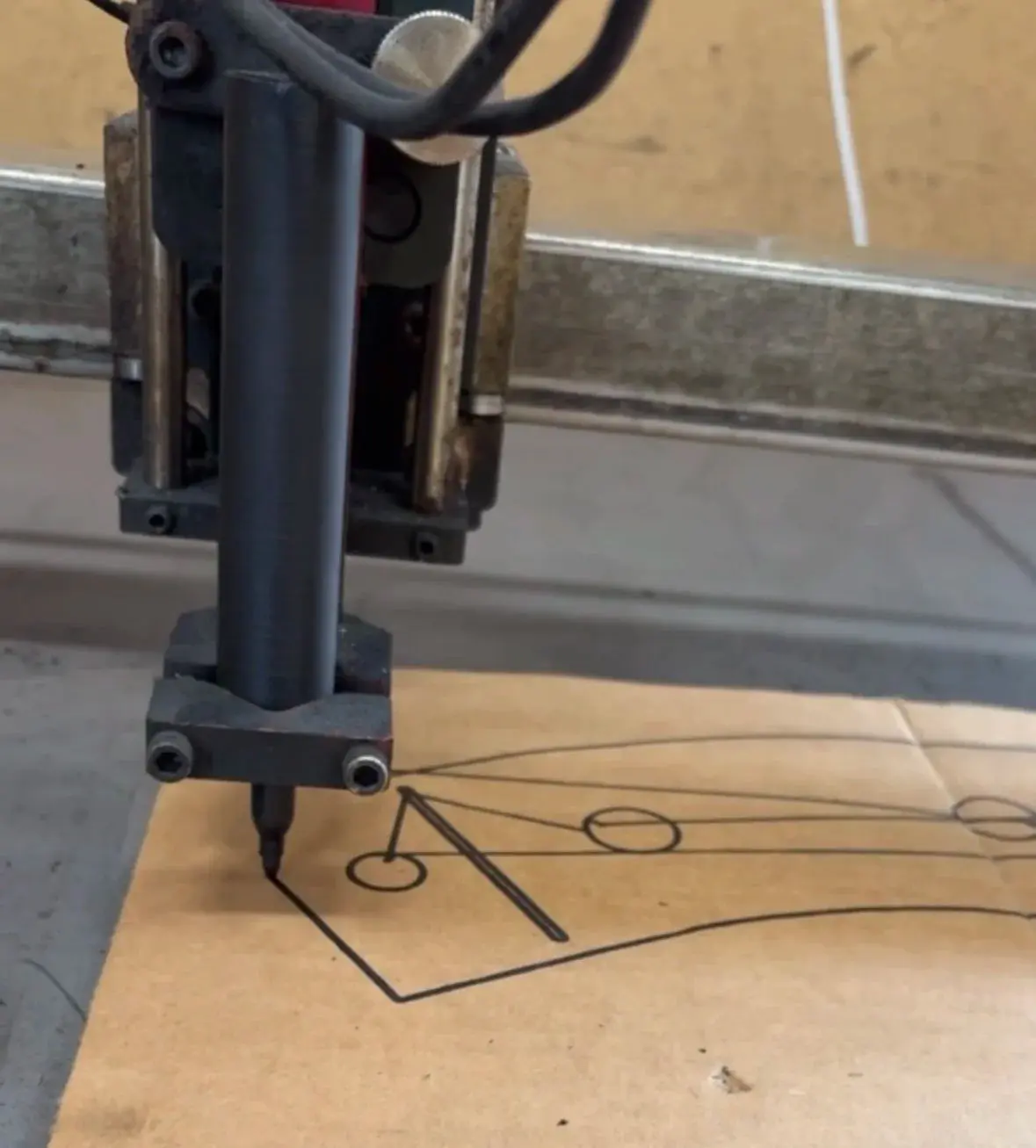 Plasma Table Marker Attachment – Spring-Loaded CAD Template Marker ...