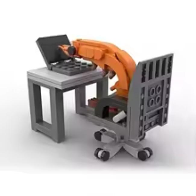 Shrimp at Desk Mini Block Set - Funny Desk Decor Office Gift Cute ...