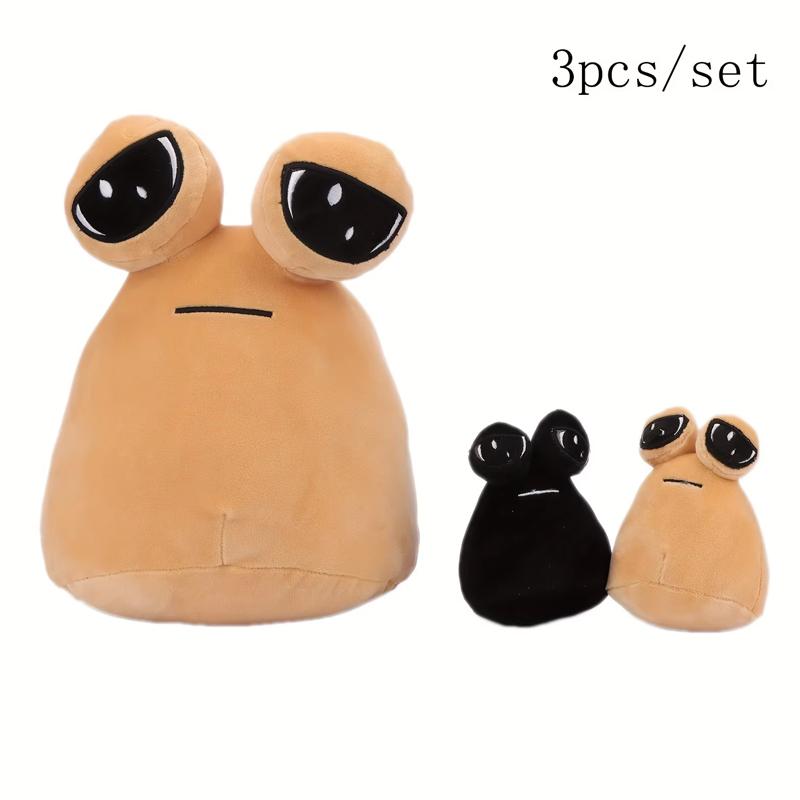 3Pcs Hot Game Figure Pou Plush Toys My Pet Alien Pou Set Mother With ...