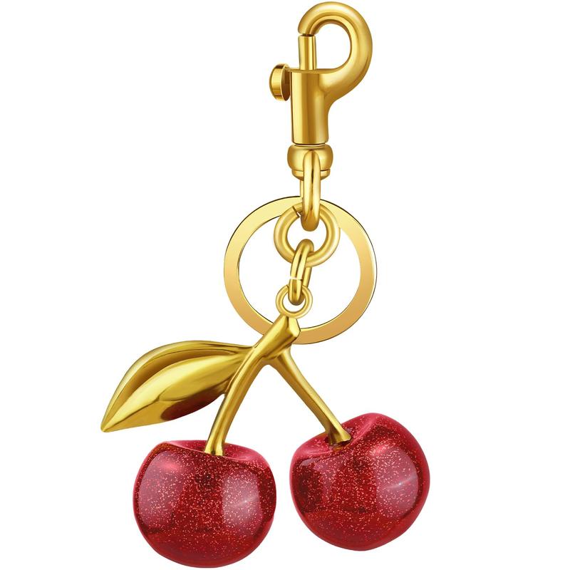 Cherry Bag Charm Cute Key Chains Purse Charms For Handbags Strawberry ...