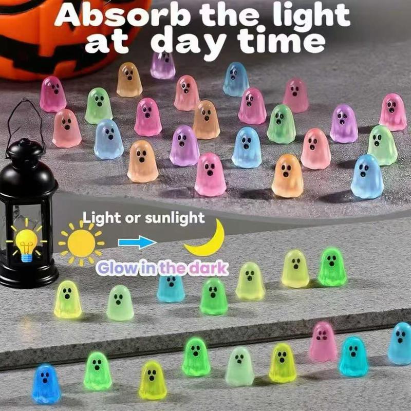 Halloween Mini Cute Ghosts Figures 60Pcs Small Resin Ghost Figurines ...