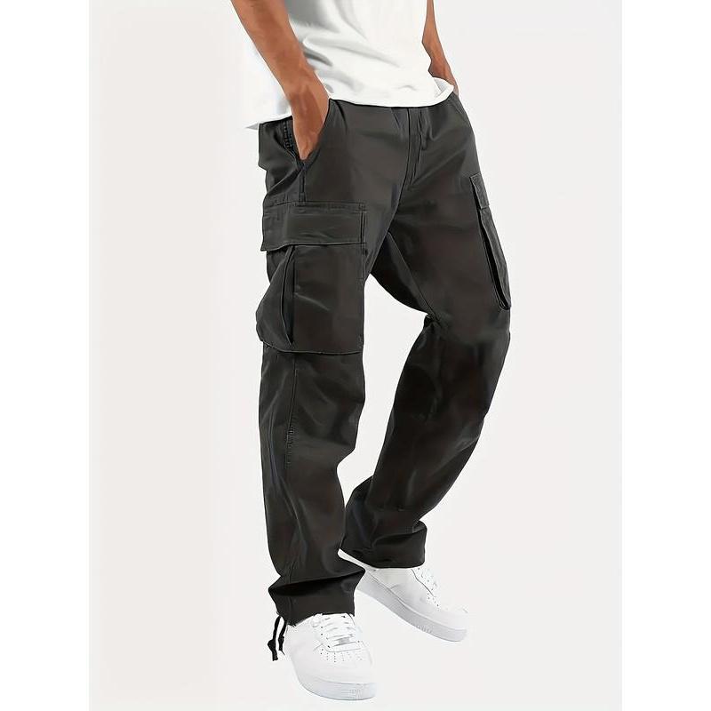 4pcs Men'S Cargo Pants - Loose Fit, Multi Pockets, Machine Washable ...