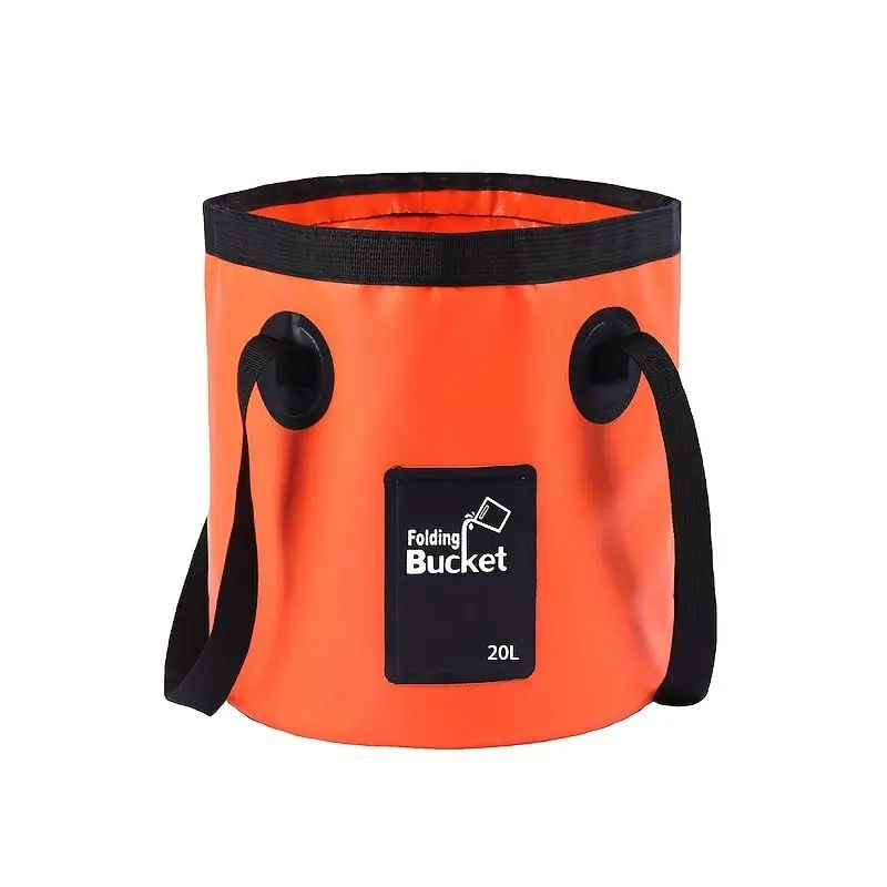 Collapsible Bucket with Handle, 5 Gallon Container Folding Water Bucket ...