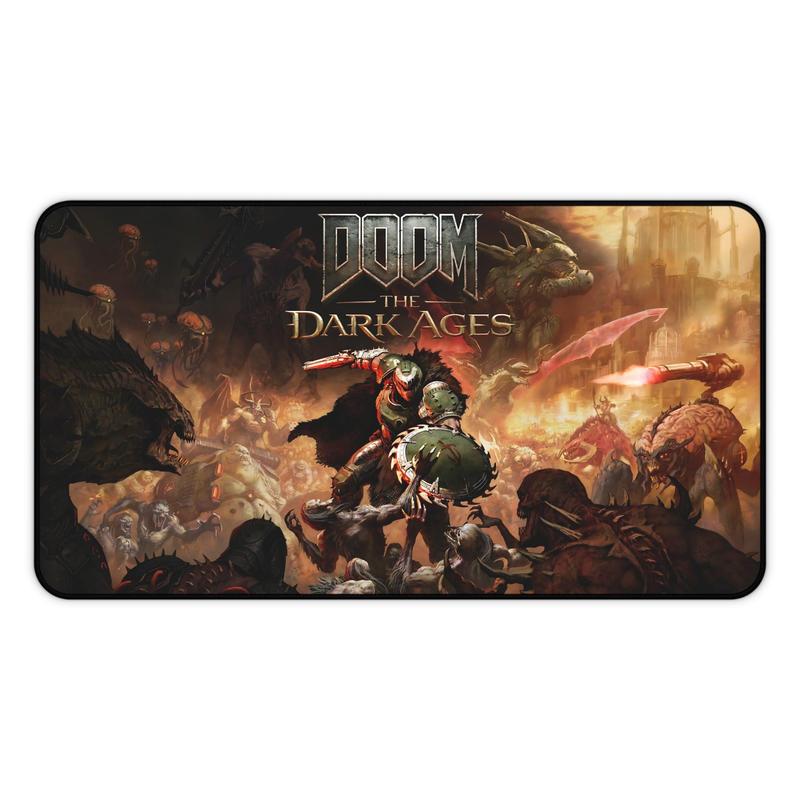 Doom The Dark Ages Desk Mat, Extra Large Gaming Mouse Pad with Demon ...