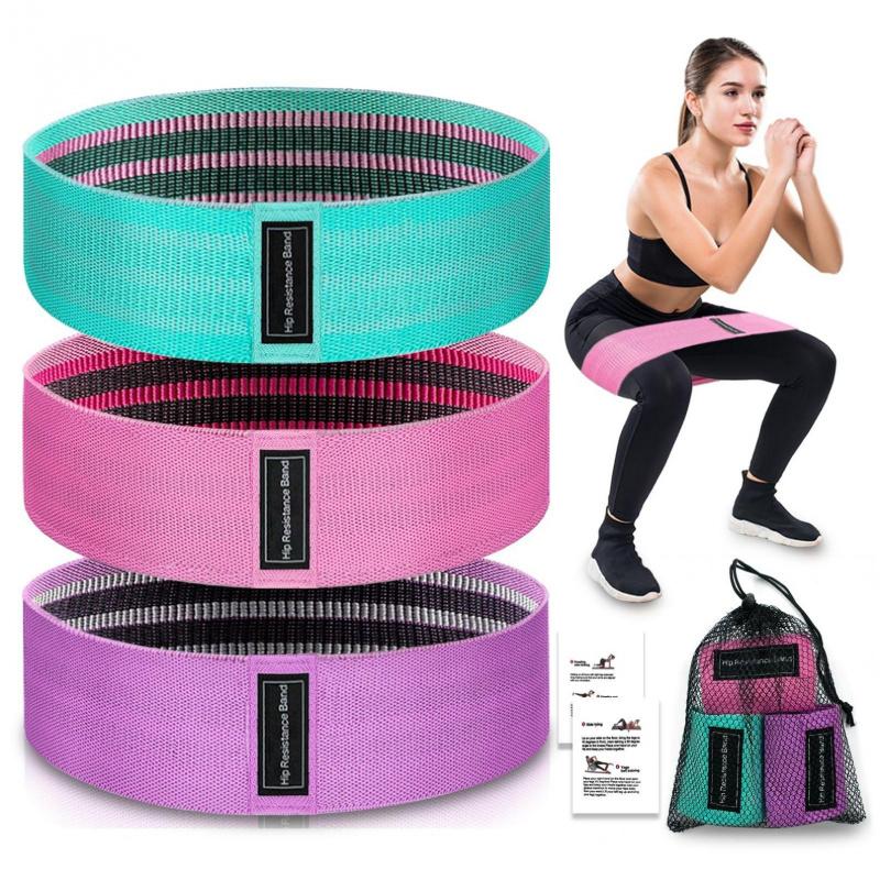 Exercise Bands, 3 Levels Fabric Resistance Bands for Working Out ...