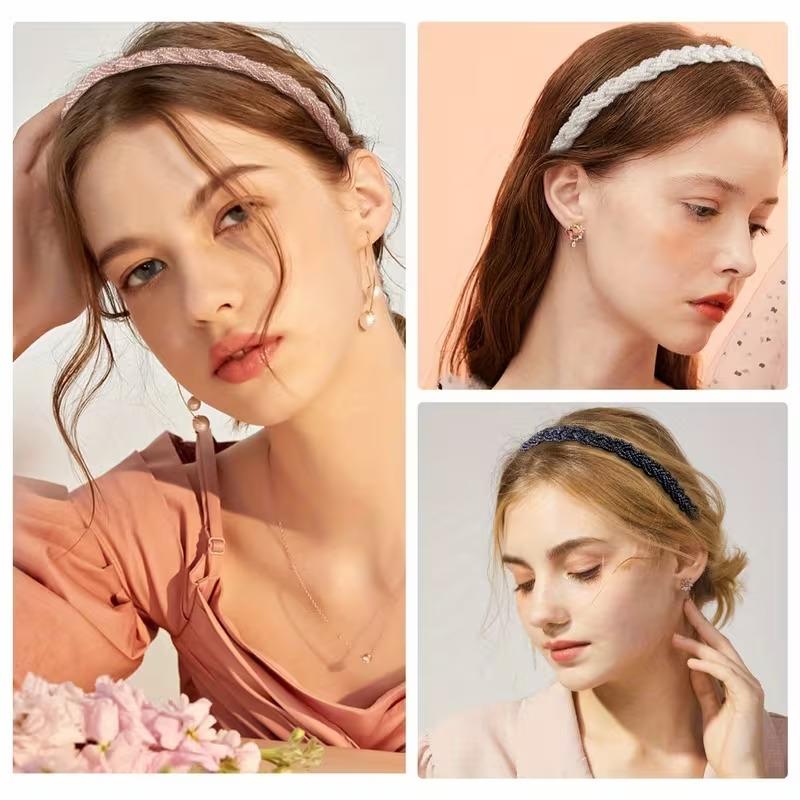 Pearl Headbands Beaded Headband Metal Head Bands No Slip Hair ...