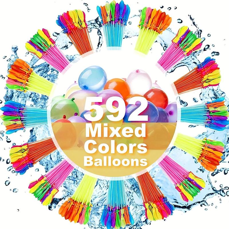 Random Color Quick Injection Water Balloon, 592pcs/111pcs Water ...
