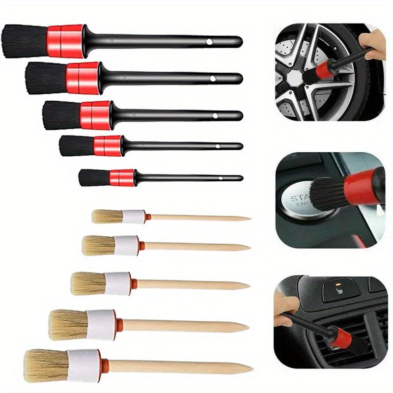 [Hand Tools Kits] 10Pcs Car Auto Detailing Brush Set,Auto Detailing ...