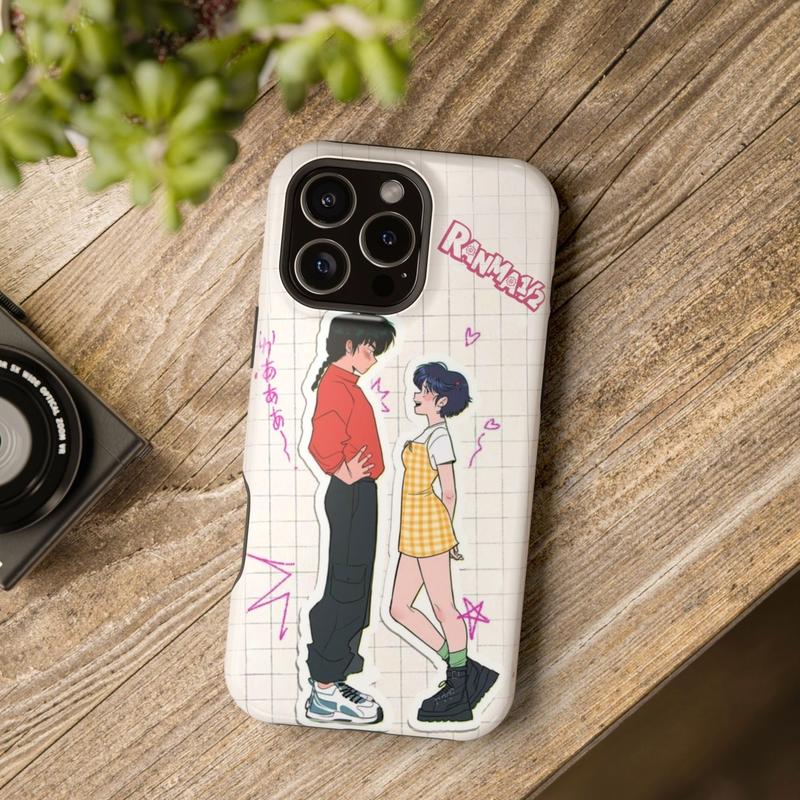 8 styles Ranma 1/2 Anime Phone Case, Ranma x Akane Couple Retro Manga ...