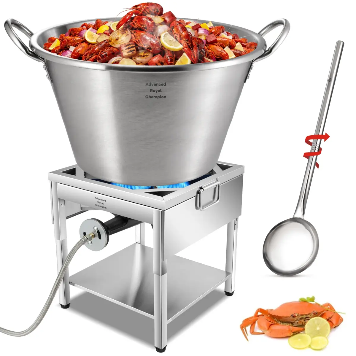 ARC 41QT Stainless Steel Mexican Cazo Para Carnitas Set, 200,000BTU ...