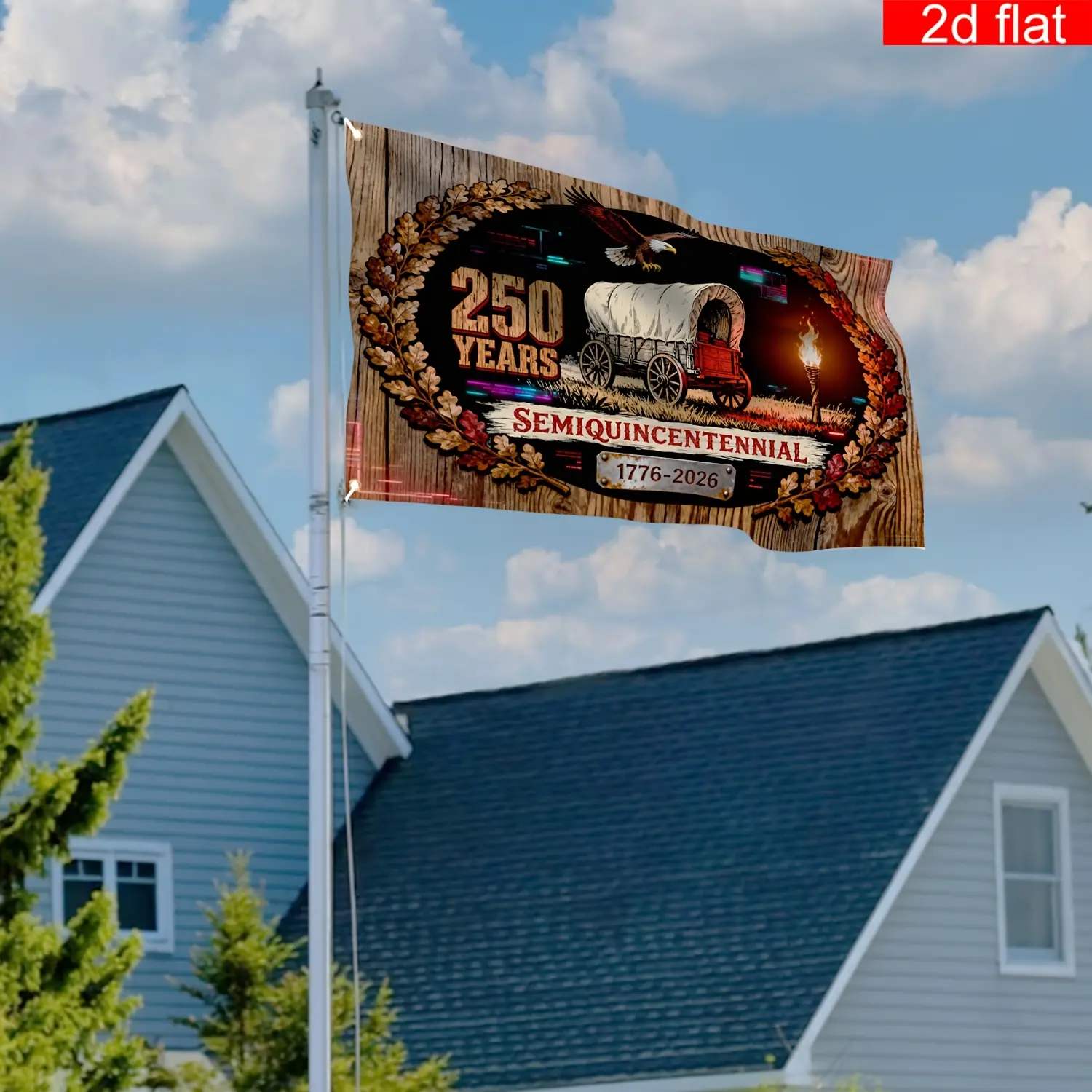 1pc 250th Anniversary American Independence Banner 1776-2026, Durable ...