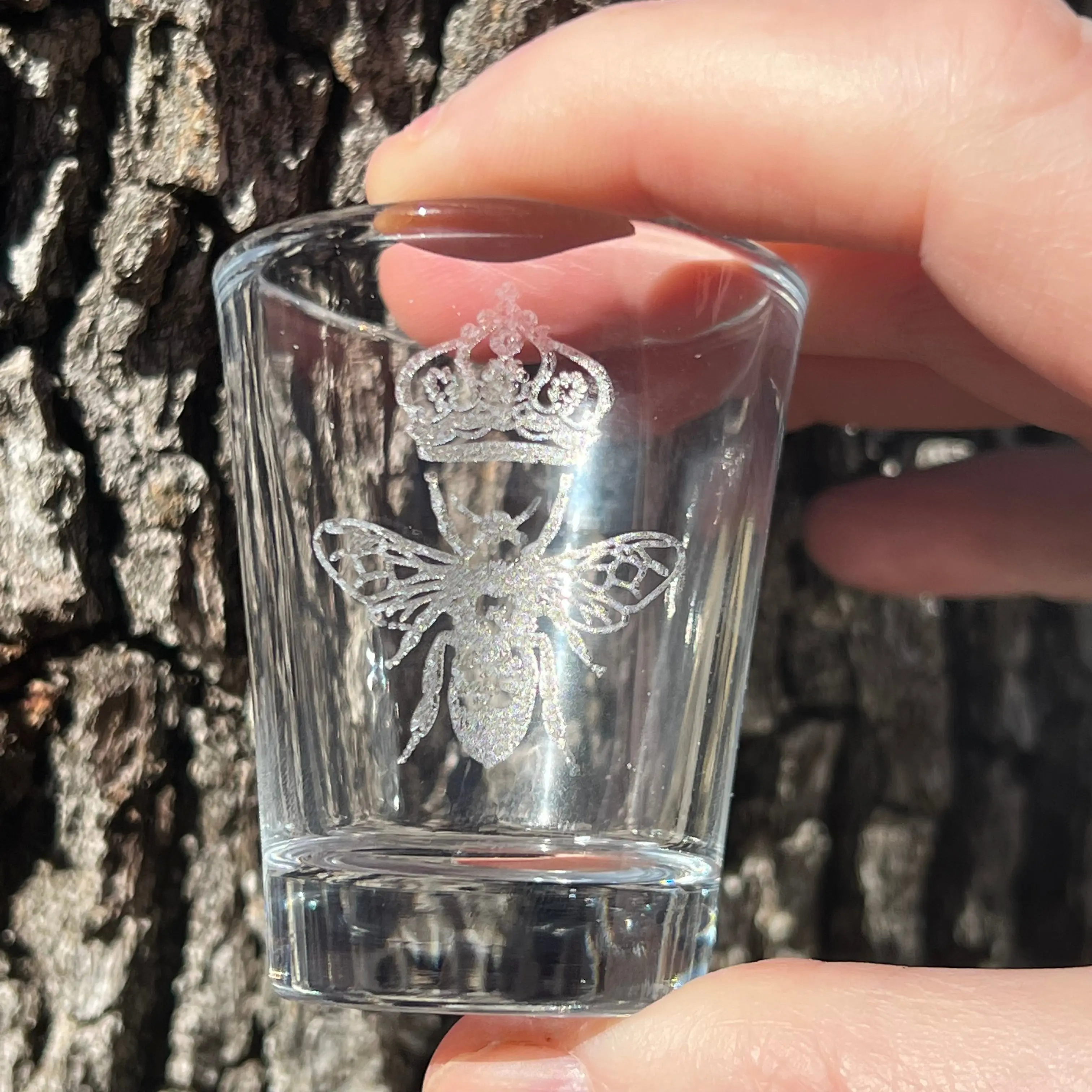 2oz Queen Bee Shotglass LASER - TikTok Shop