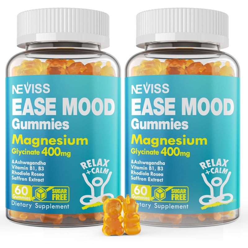 Premium Magnesium Glycinate Gummies 400mg - Sugar-Free, Perfect ...