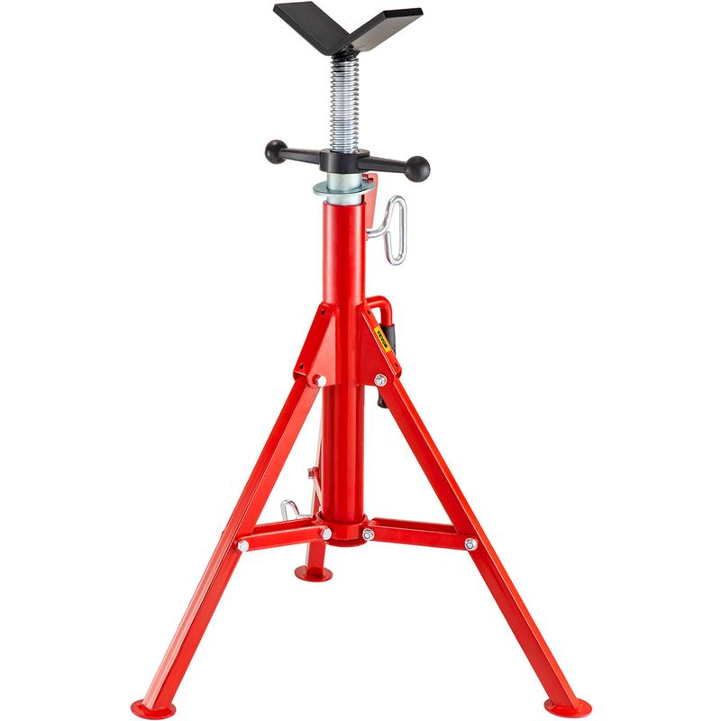 VEVOR V-shaped Pipe Bracket Adjustable Height 28-52inch Pipes 0kg Top ...