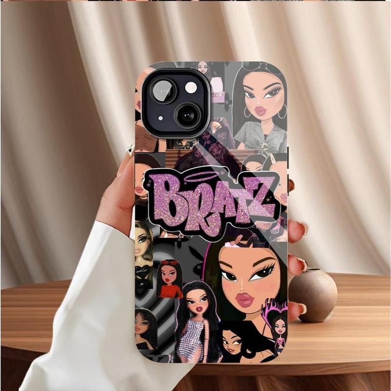 Y2K Bratz Retro Cartoon Phone Case for Women & Girls, Compatible with ...