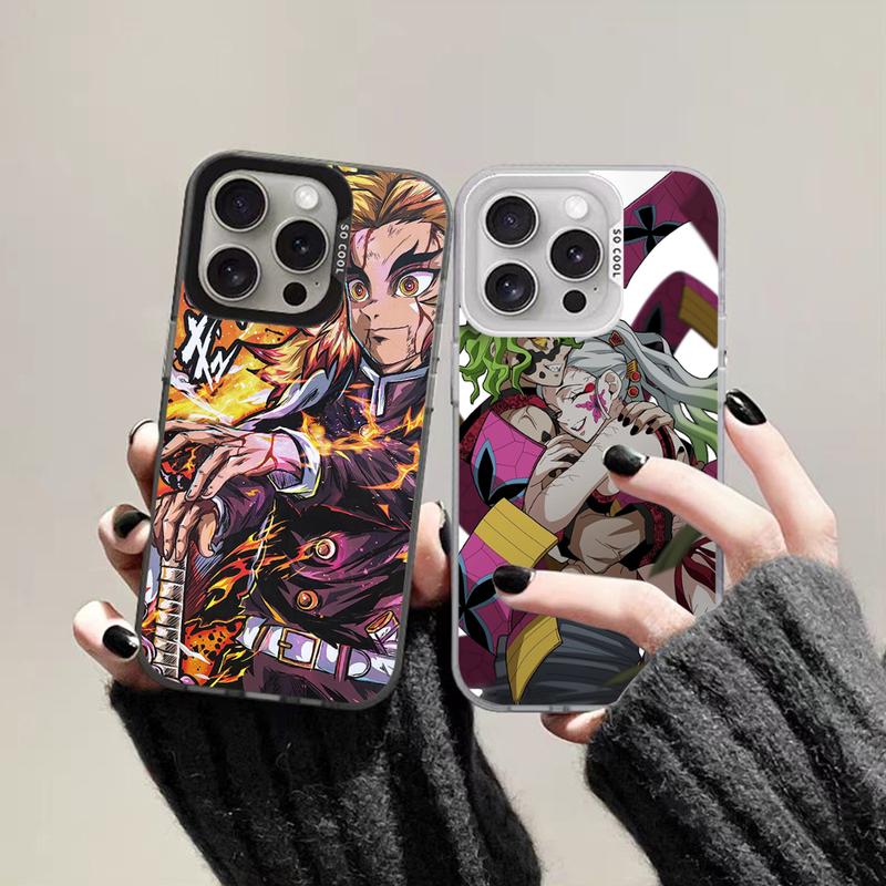 Anime Demon Slayer Phone Case for iPhone 11-16 Pro Max Plus | Colorful ...