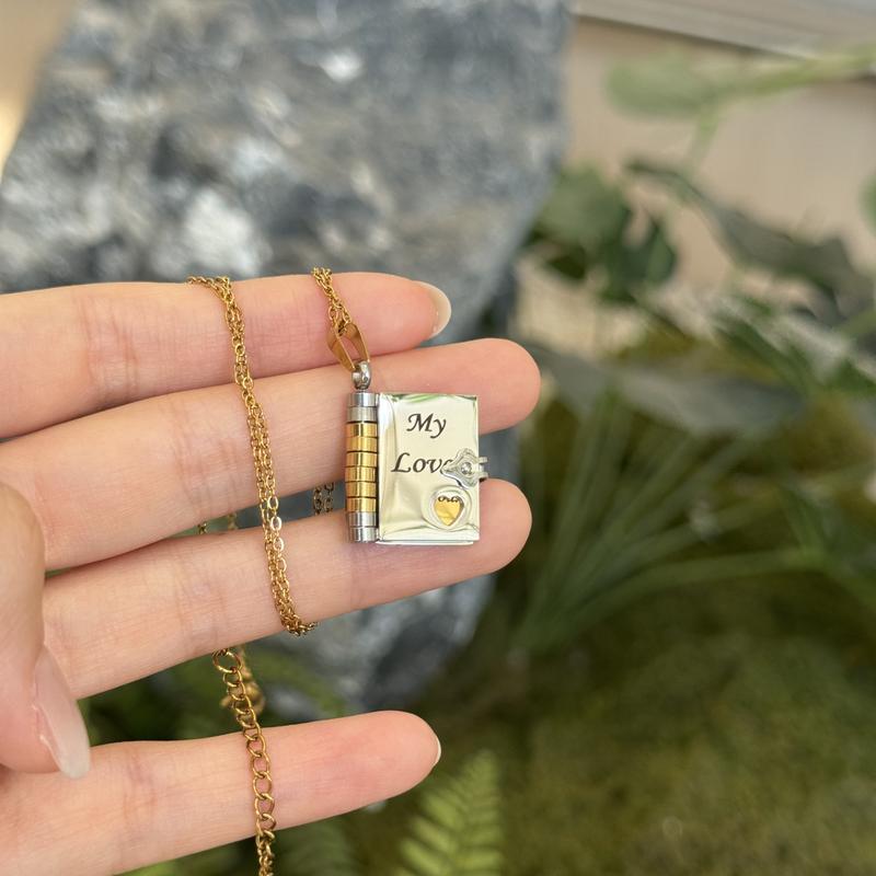 Book Necklace for Daughter / Son Birthday Gift, A Letter for Daughter ...