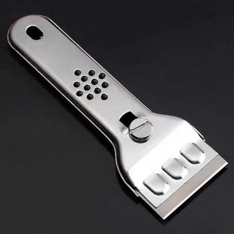 Multifunctional Cleaning Scraper, 1 Count Metal Floor Scraper with ...