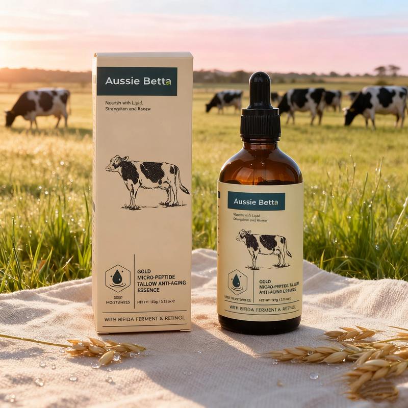 Aussie Betta Golden Micro-Peptide Tallow Serum with Niacinamide & Bifida Skin Repair Formula for ...