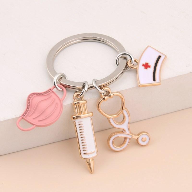 [mother's day gift] 1pc Doctor Keychain Medical Tool Key Ring Injection ...