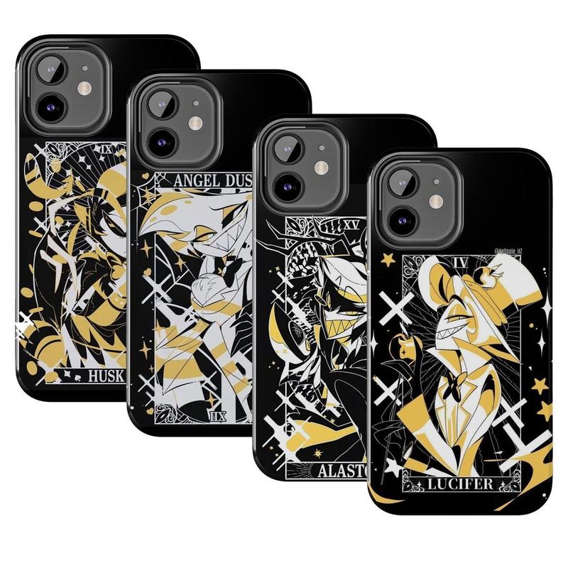 Hazbin Hotel Tarot Phone Case, Lucifer Morningstar Fan Art, Alastor ...