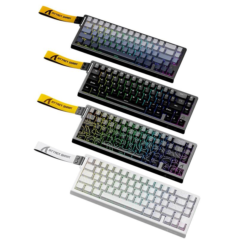 ATTACK SHARK X68 HE Wired Gaming Keyboard, RGB Backlit Keyboard ...