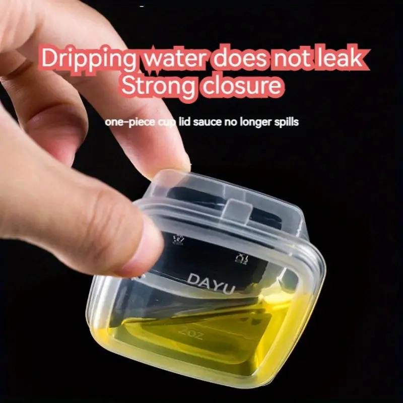 100pcs Disposable Sauce Cup Dipping Sauce Square Sauce Box Takeaway ...
