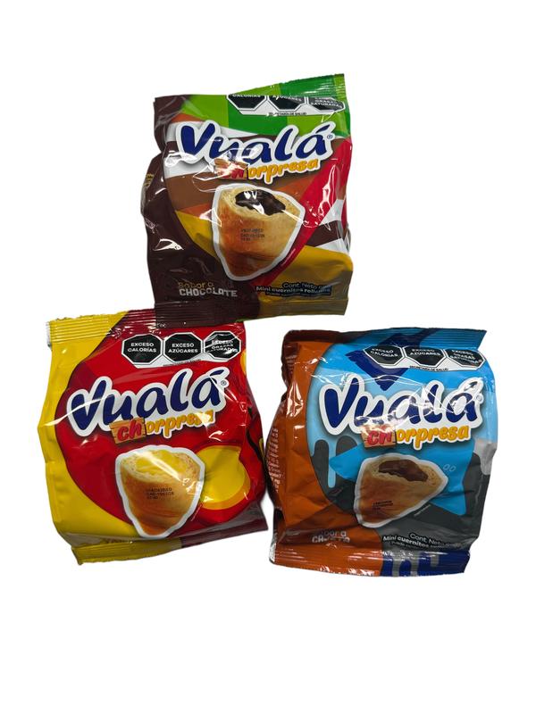 VUALA SORPRESA- MINI CUERNITOS RELLENOS SABOR CHOCOLATE CAJETA Y ...
