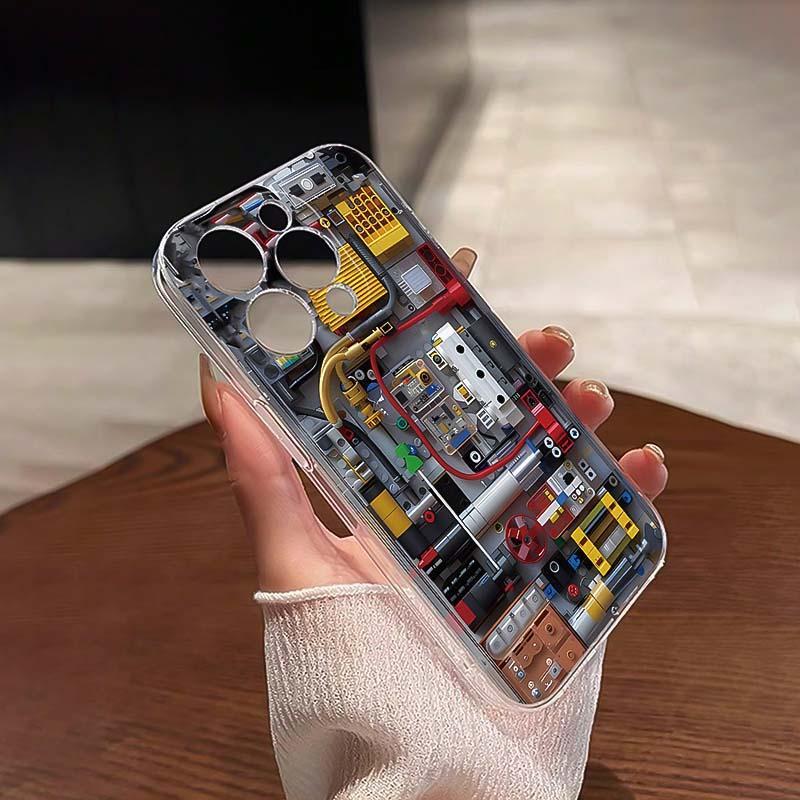 Clear Phone Case with Camera Lens Protector, Anti-drop Phone Protective ...