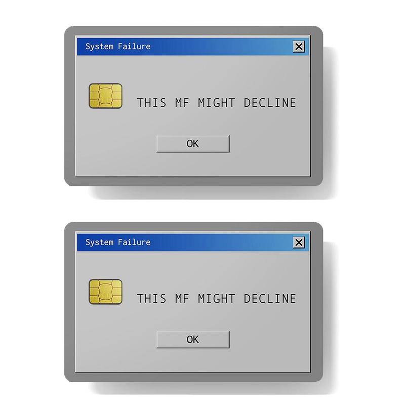 Debit Card Sticker, 2 Counts/set Funny Cartoon Waterproof Credit Card ...