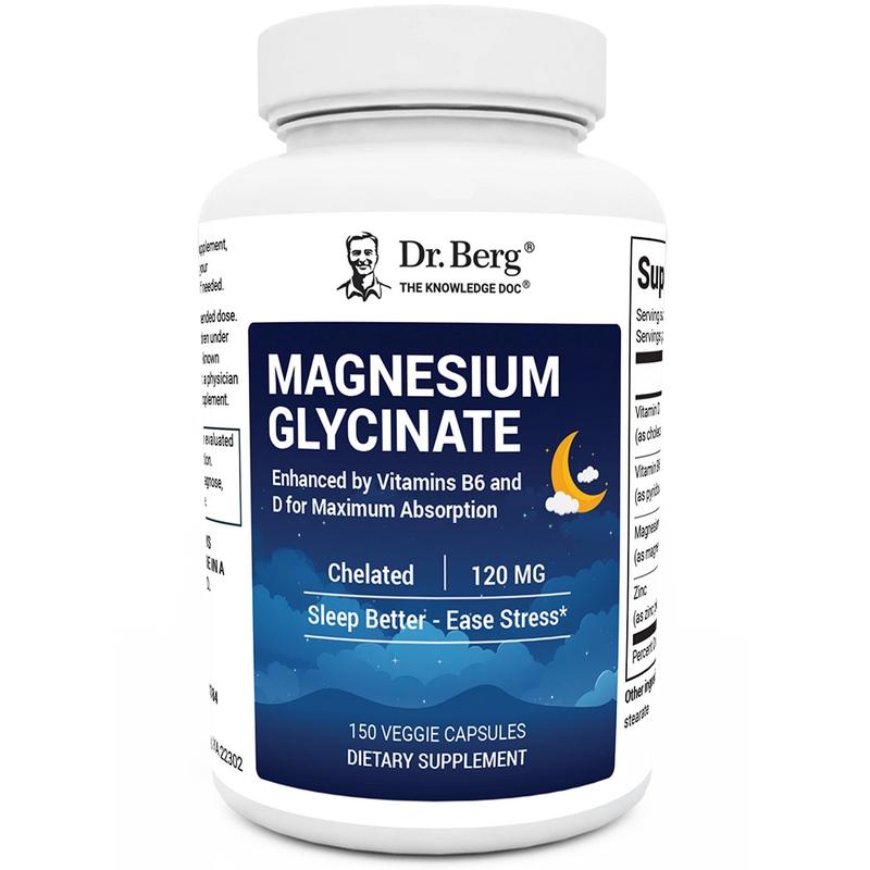 Dr. Berg Nutritionals Magnesium Glycinate - Supports Muscle Health ...