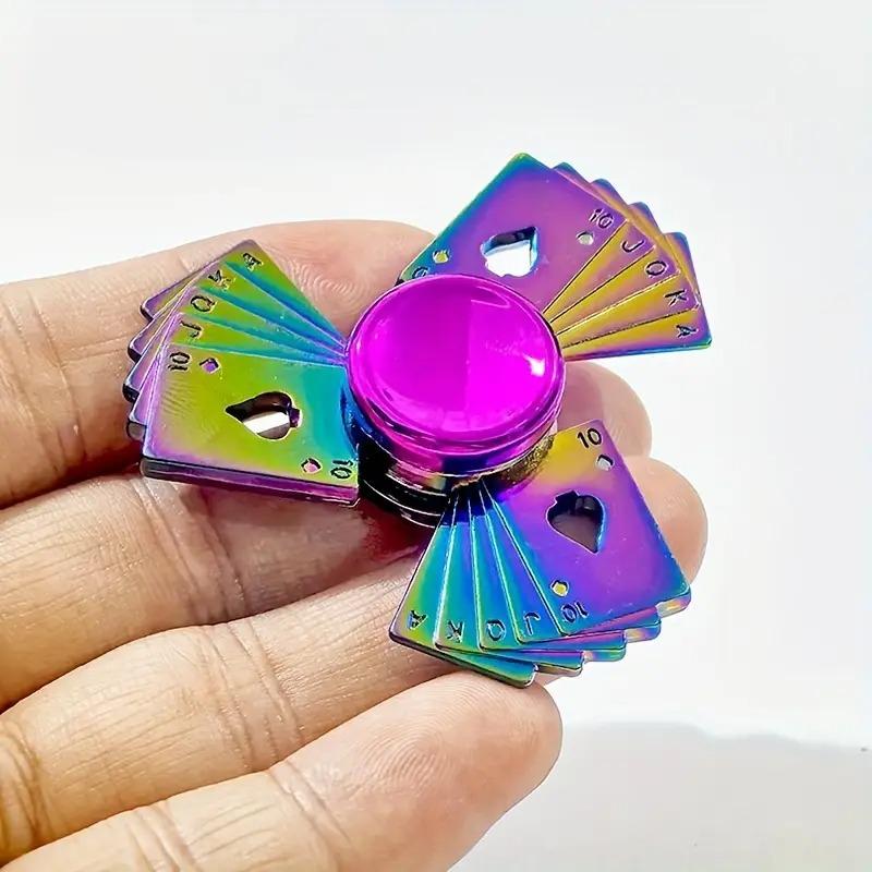 Durable Stainless Steel Fidget Spinner Toy, Mixed Color Spinner with ...