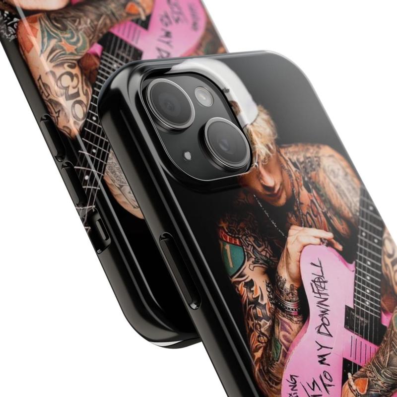 MGK Phone Case – Tickets To My Downfall Pink Guitar Design, MGK Fan Art ...