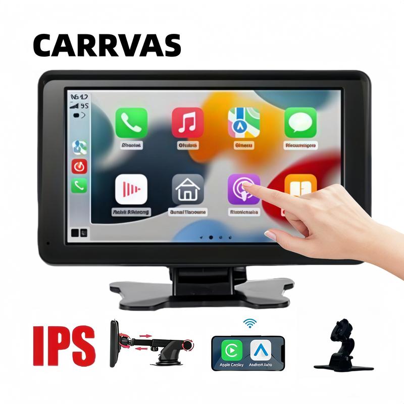 CARRVAS 2025 Wireless Portable Carplay & Android Auto 7" IPS ...