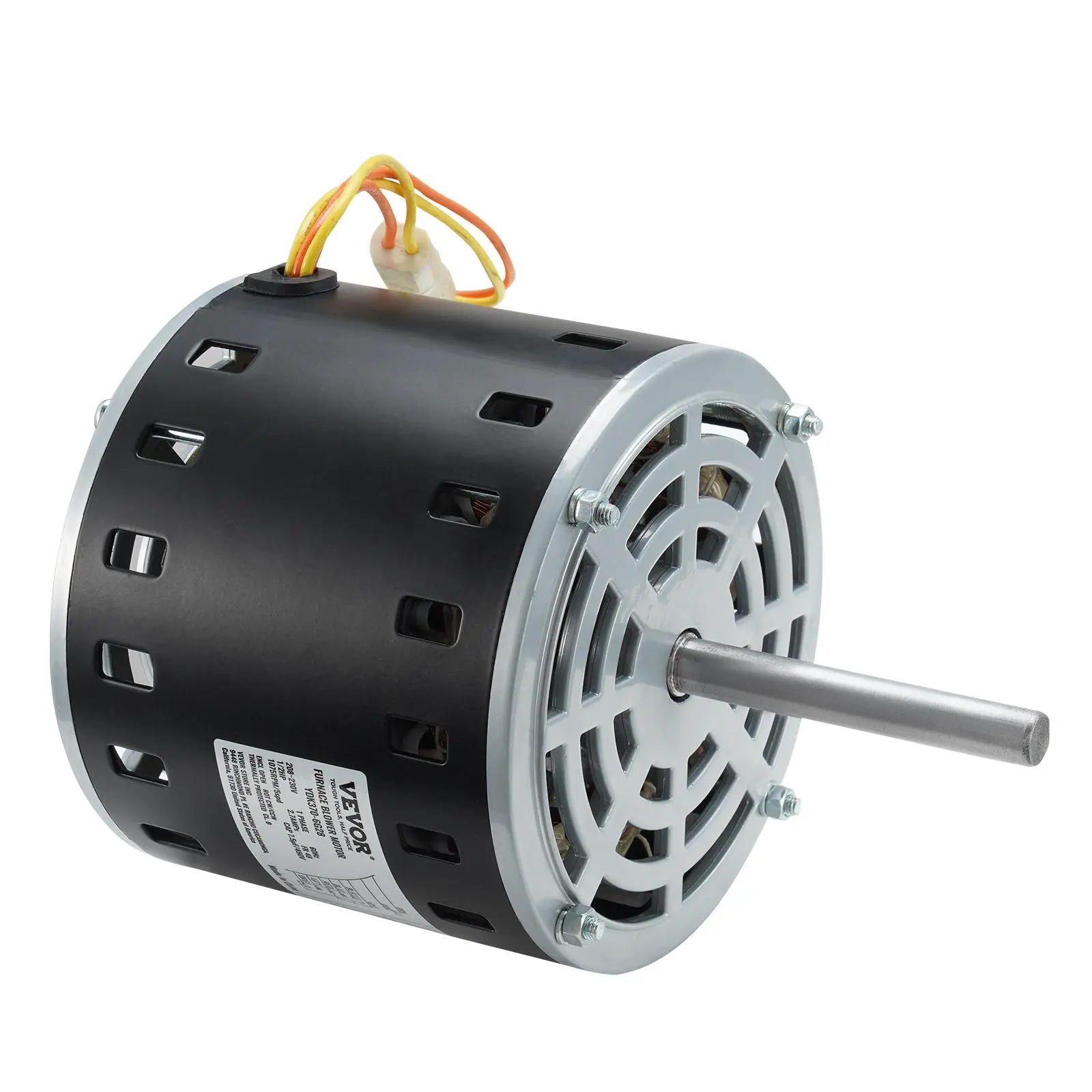 【fathersdaygift】VEVOR 1/2HP Furnace Blower Motor,208/230V 2 ...
