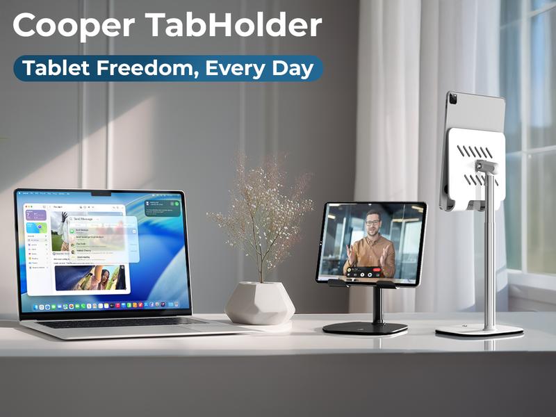 Cooper TabHolder, 7-10" Height Adjustable Tablet Stand, Premium iPad ...