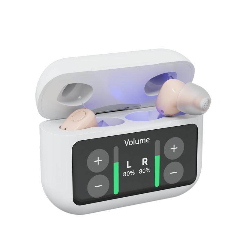 Audien Atom X OTC Wireless Rechargeable Hearing Earbuds Audio Headphone ...