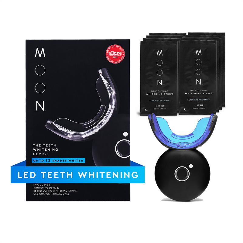 MOON Teeth Whitening Kit with LED Light, Wireless, 5 Minute Treatment ...
