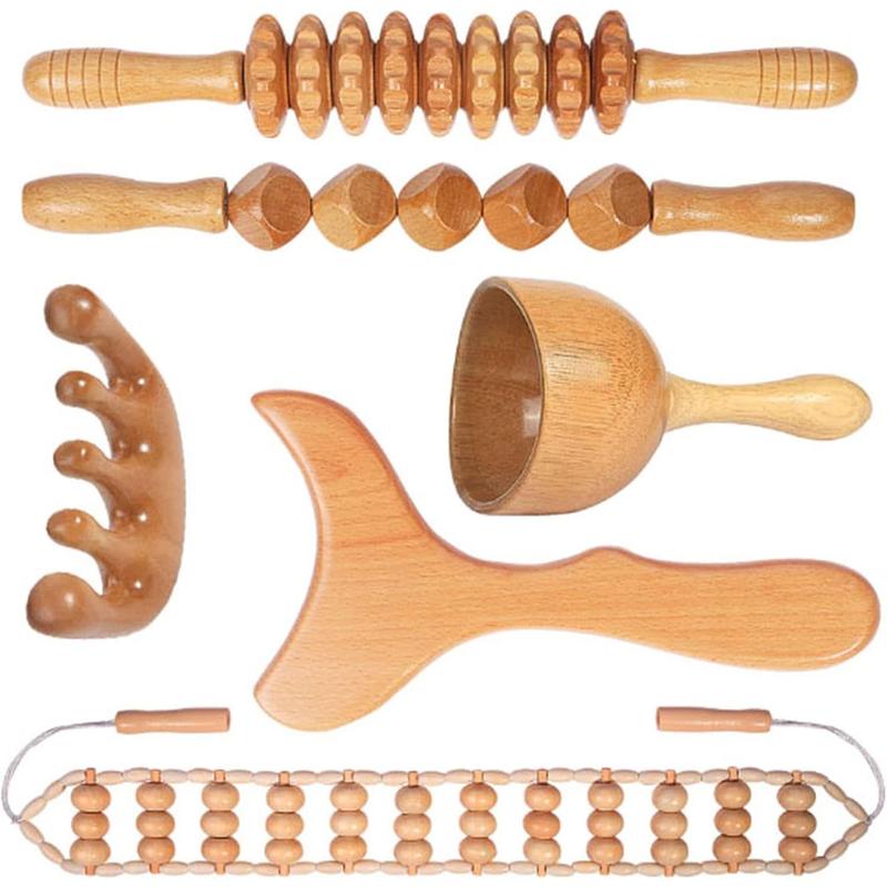 Wood Therapy Massage Tools Kit Body Sculpting Tools for Lymphatic ...