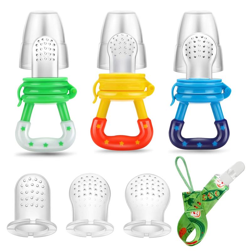 Baby Fruit Feeder Pacifier 3Pack - Fresh Food Feeder - Silicone Nipple ...